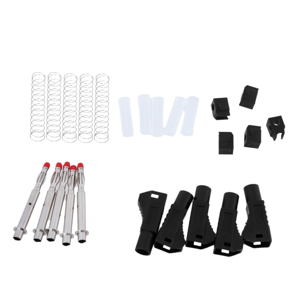 Necvior Fashionable 4mm Banana Plug Connectors with Clear Tube for ...