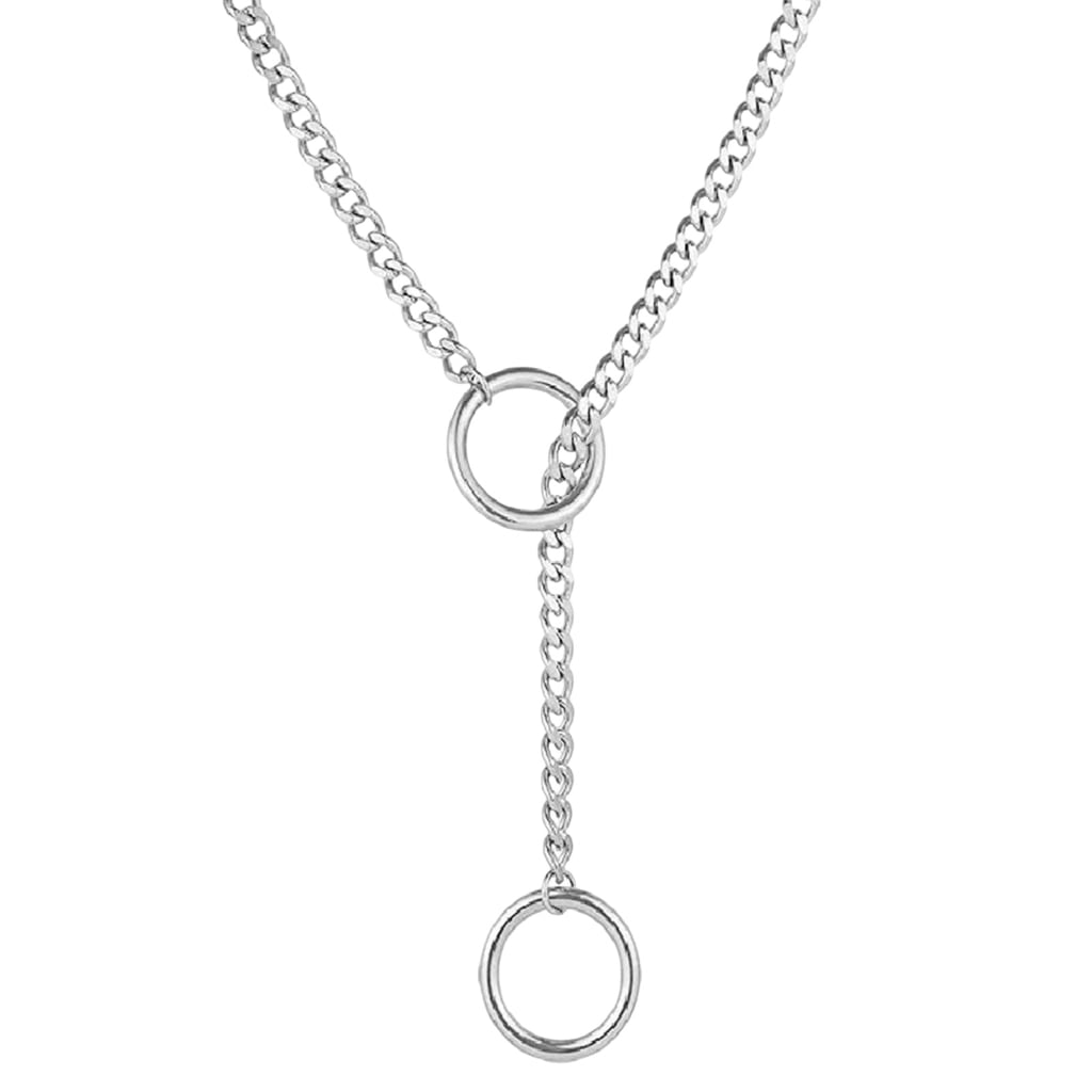 Necvior Fashionable Alloy Circle Chain Necklace Versatile Round Chain ...