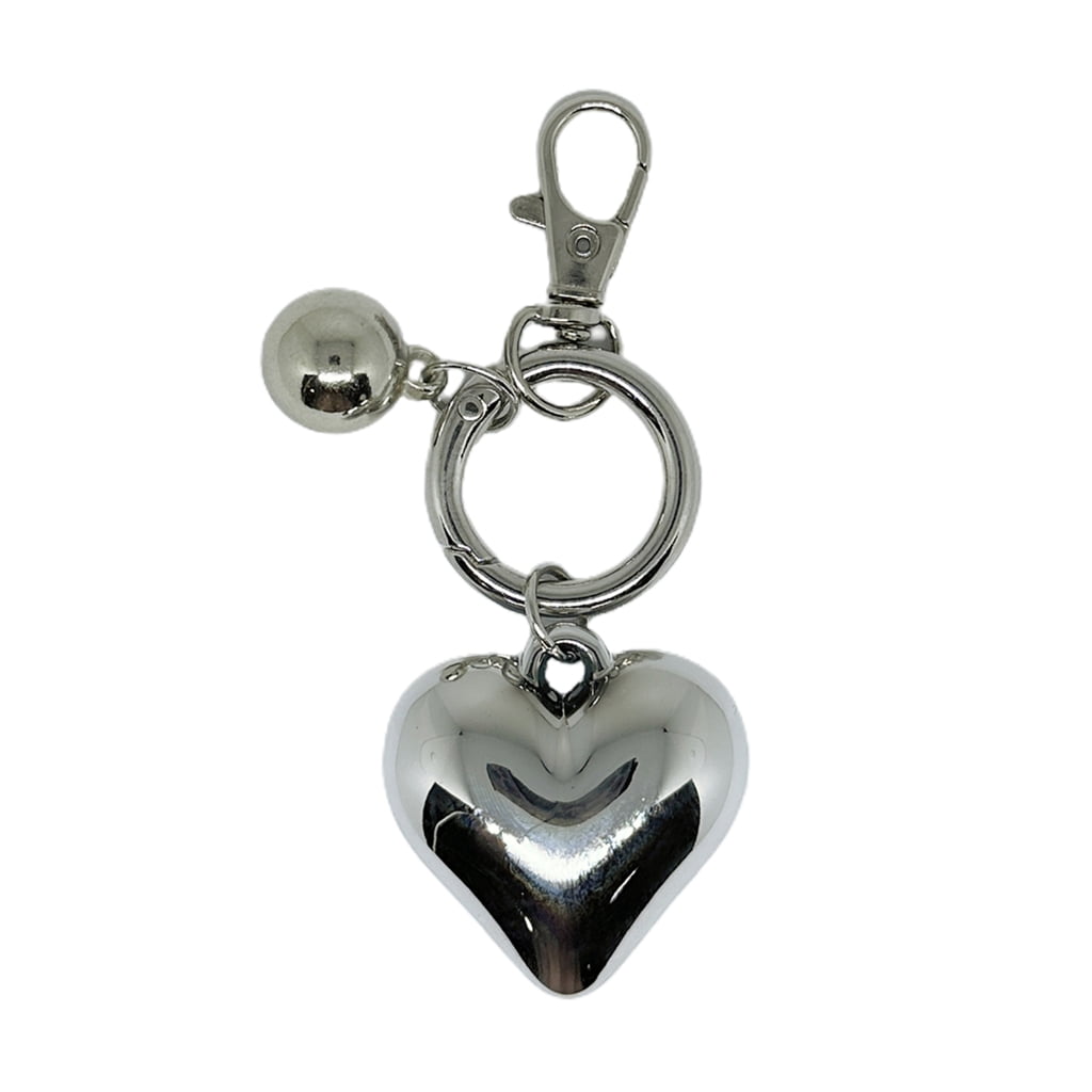 Necvior Fashionable Ball Keyrings Large Heart Pendant Keychain Portable ...