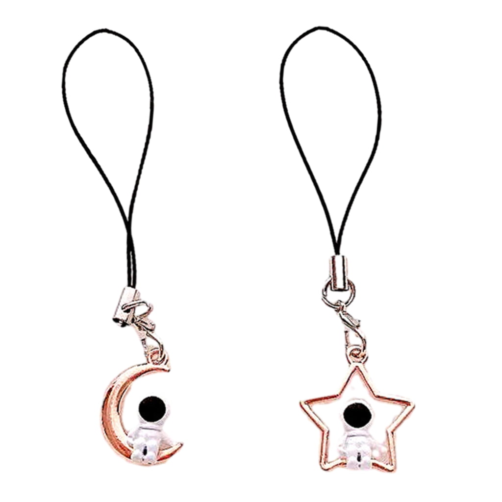 Necvior Fashionable Couples Key Rings Moon/Star Astronaut Keychain ...