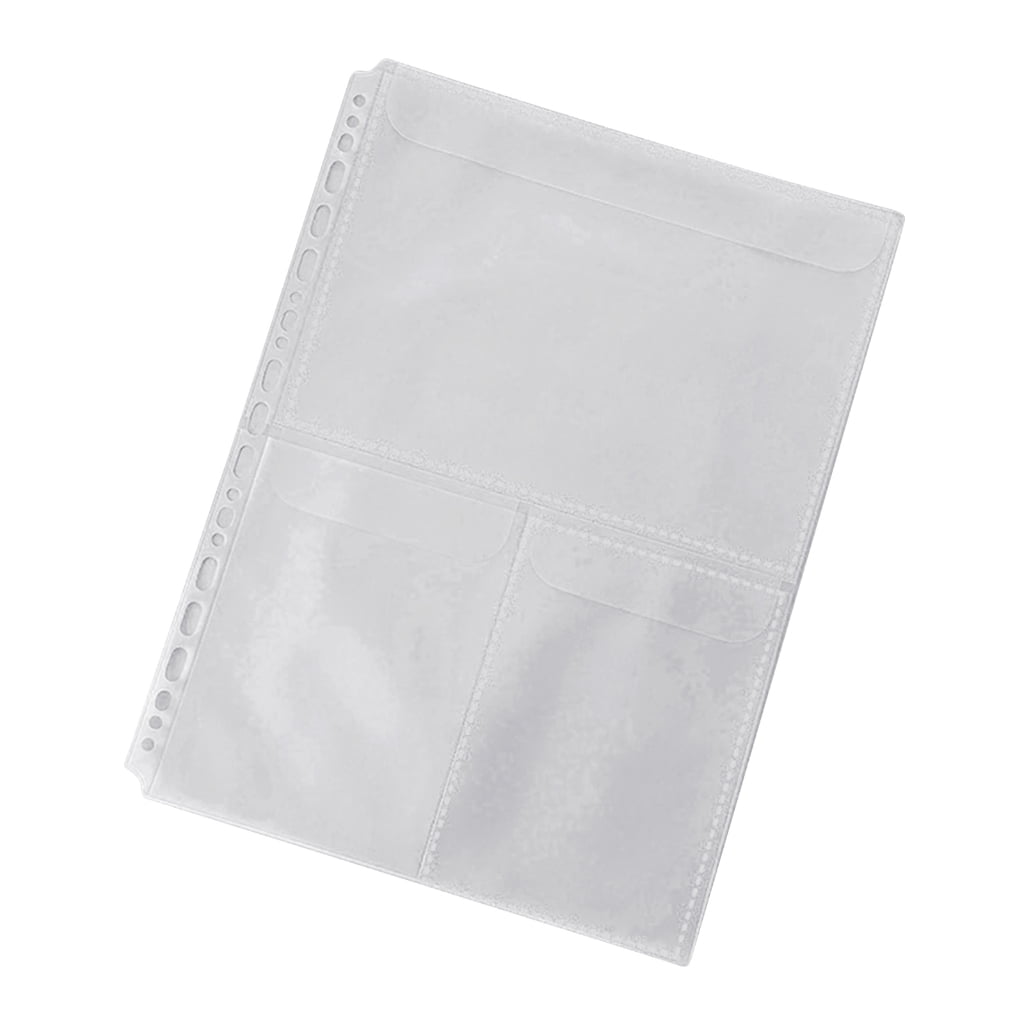 Necvior File Organizers Clear PVC Binder Sleeve Water Resistant Binder ...