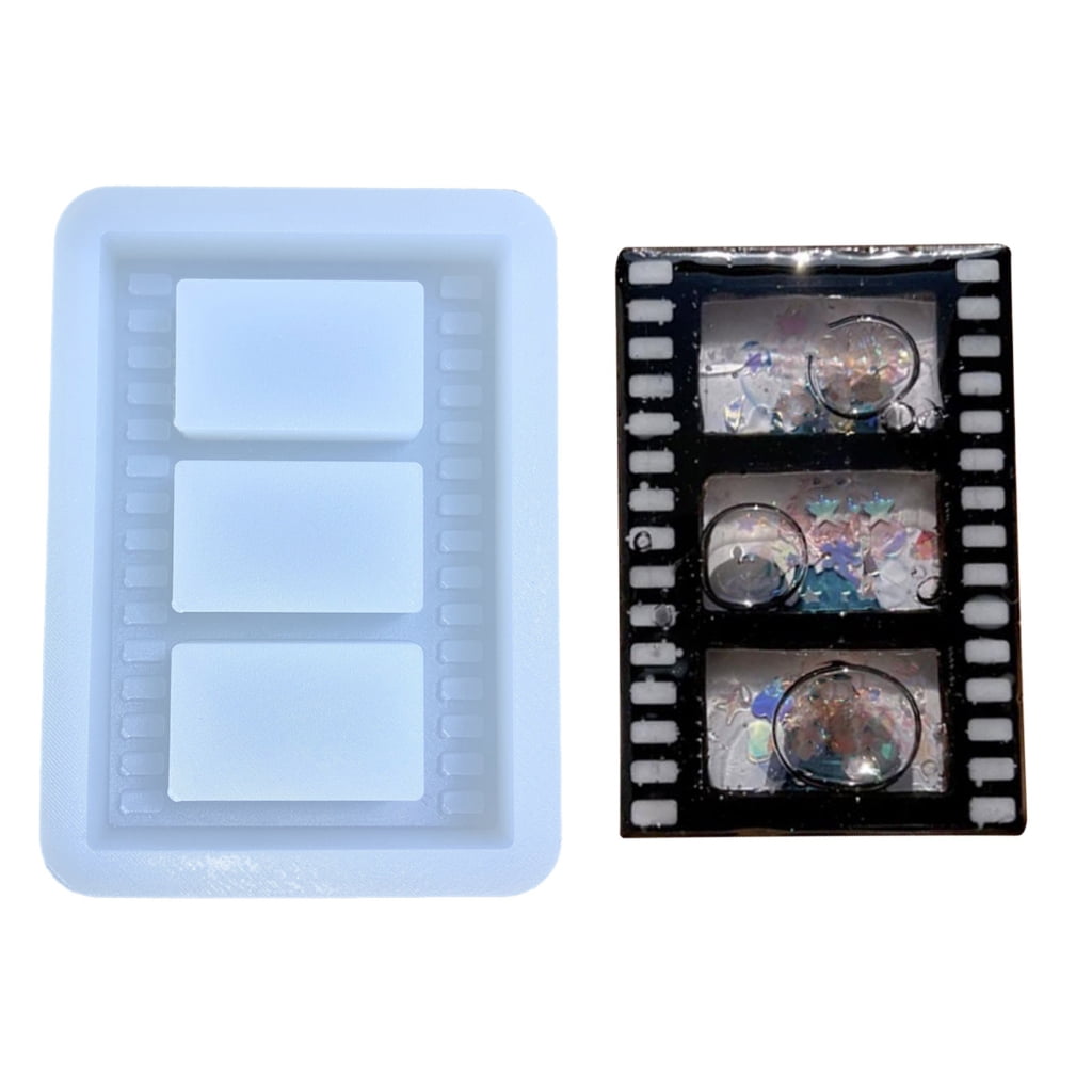 Necvior Film Quicksand Photo Frame Mold Epoxy Glue Silicone Mold Table ...