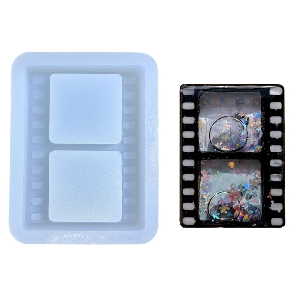 Necvior Film Quicksand Photo Frame Mold Epoxy Glue Silicone Mold Table ...