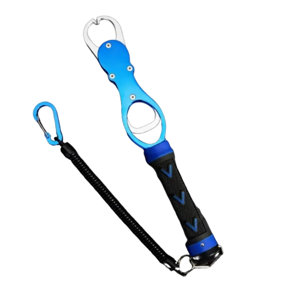 Necvior Fishing Lip Grabber with Scale Aluminum Alloys Fishes Grabber ...