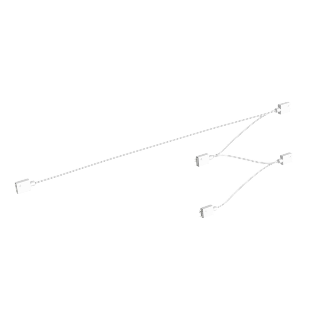 Necvior Flexible ARGB LED Fan Connectors 3PIN Sync Extension Wire for ...