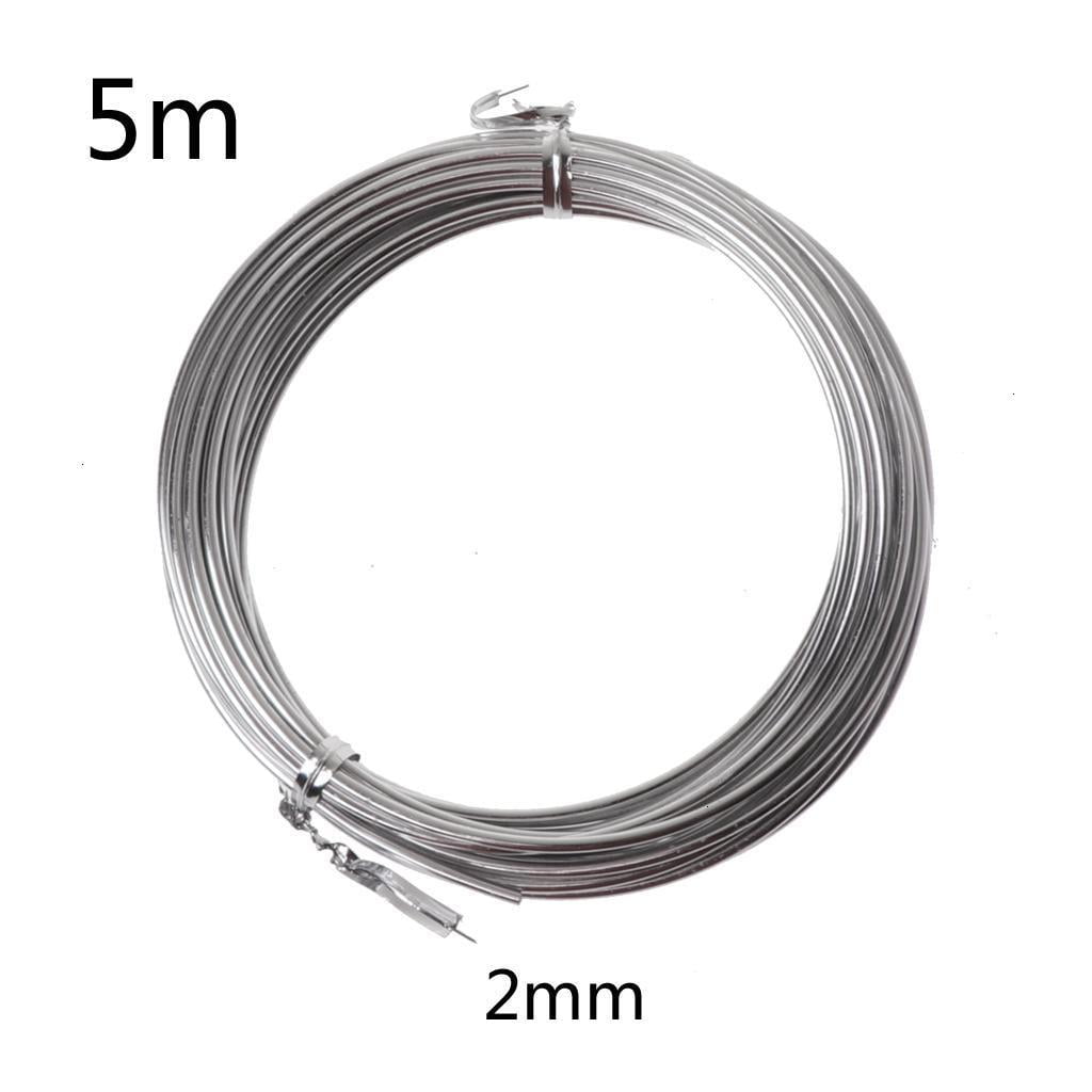 Necvior Flexible Aluminum Wire Silver Metal Anodized Aluminum Armature ...