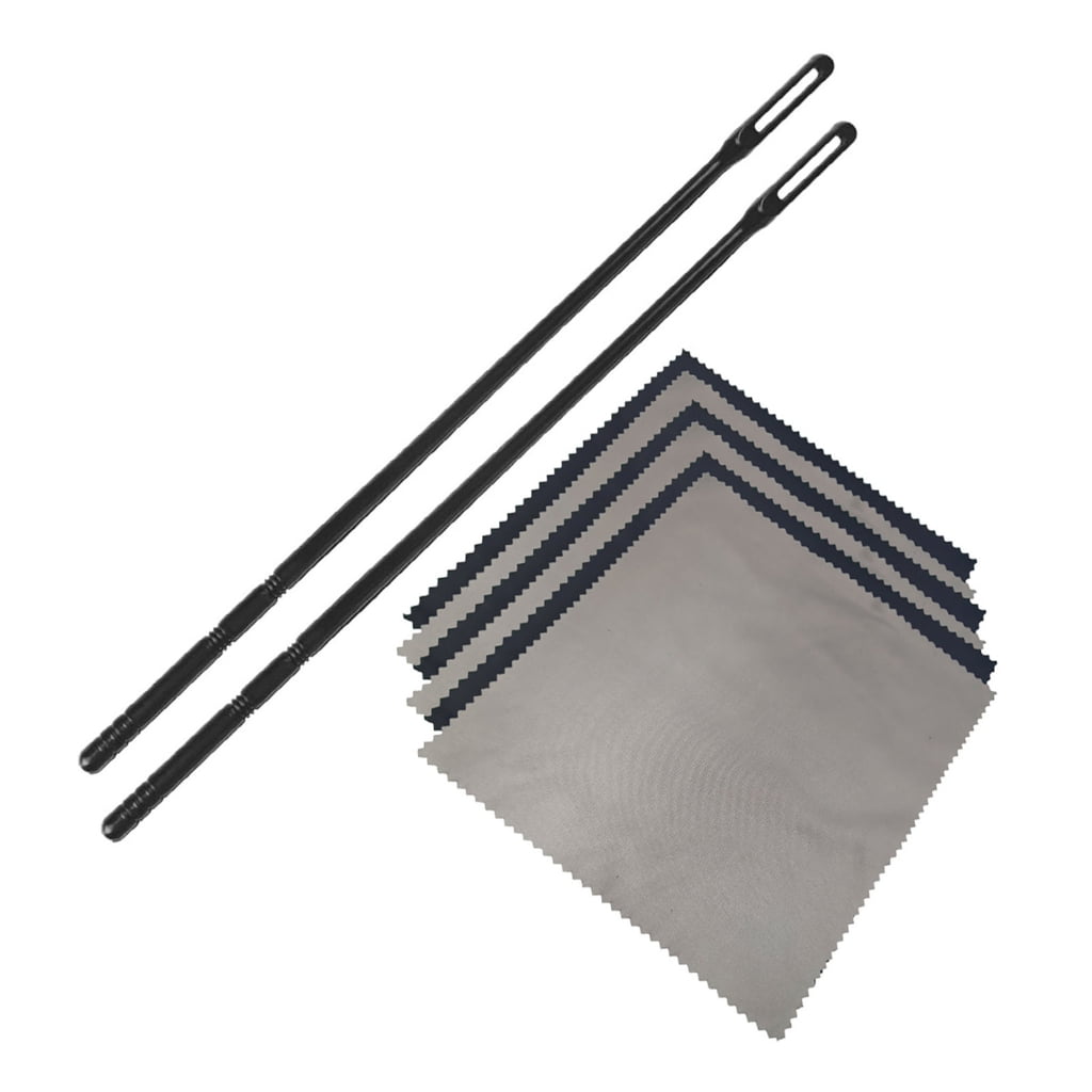 Necvior Flute Cleaning Cloth and Rod Flute Cleaning Swabs Polishing ...