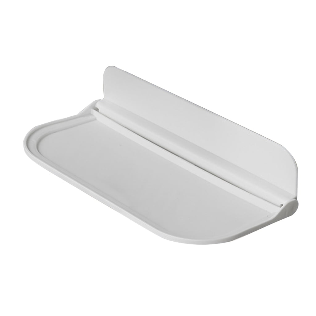 Necvior Foldable Plastic Shelf Stick on Wall for Bathroom Many Place ...