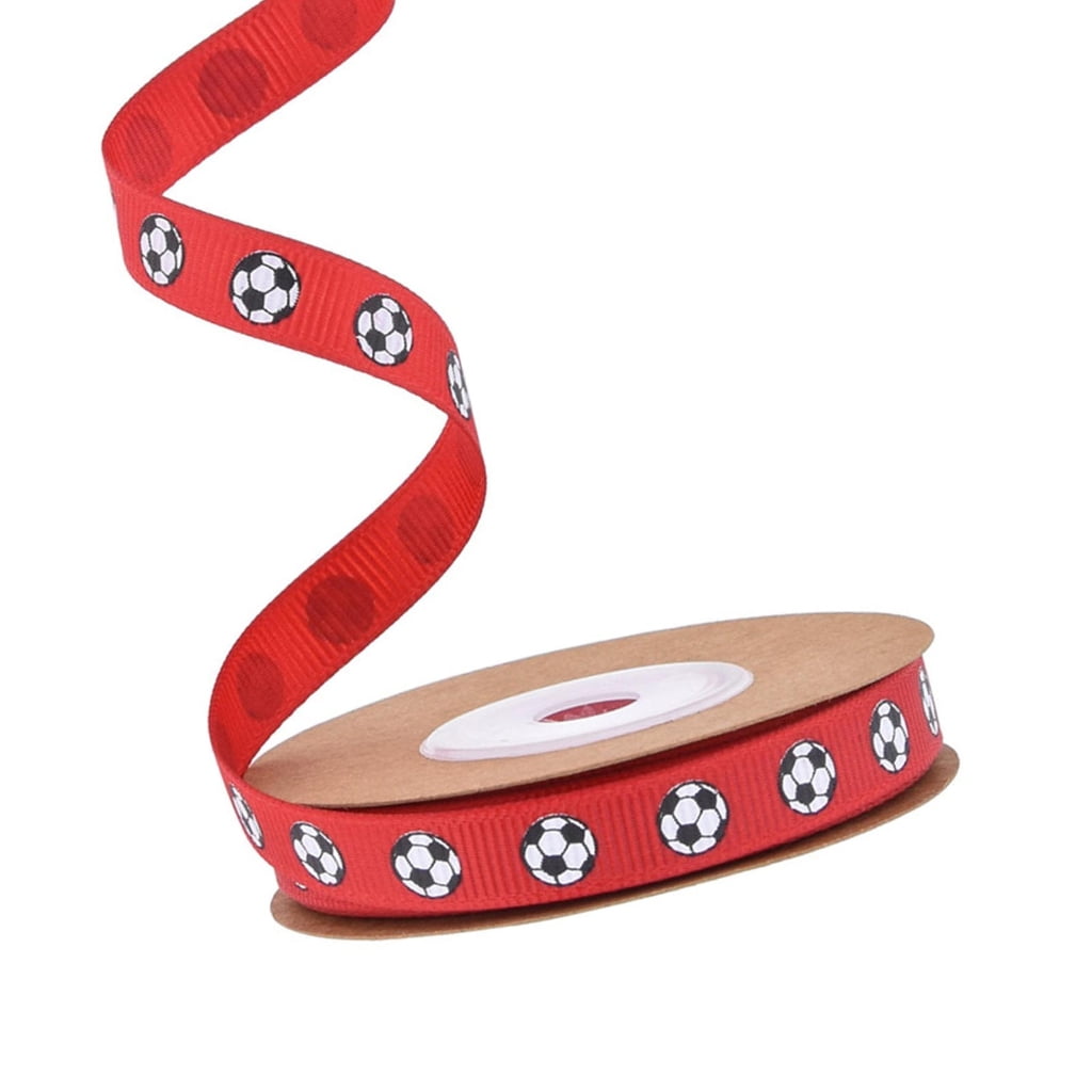 Necvior Football theme Ribbon Soft Ribbon Tape for Soccer Fan Birthday ...