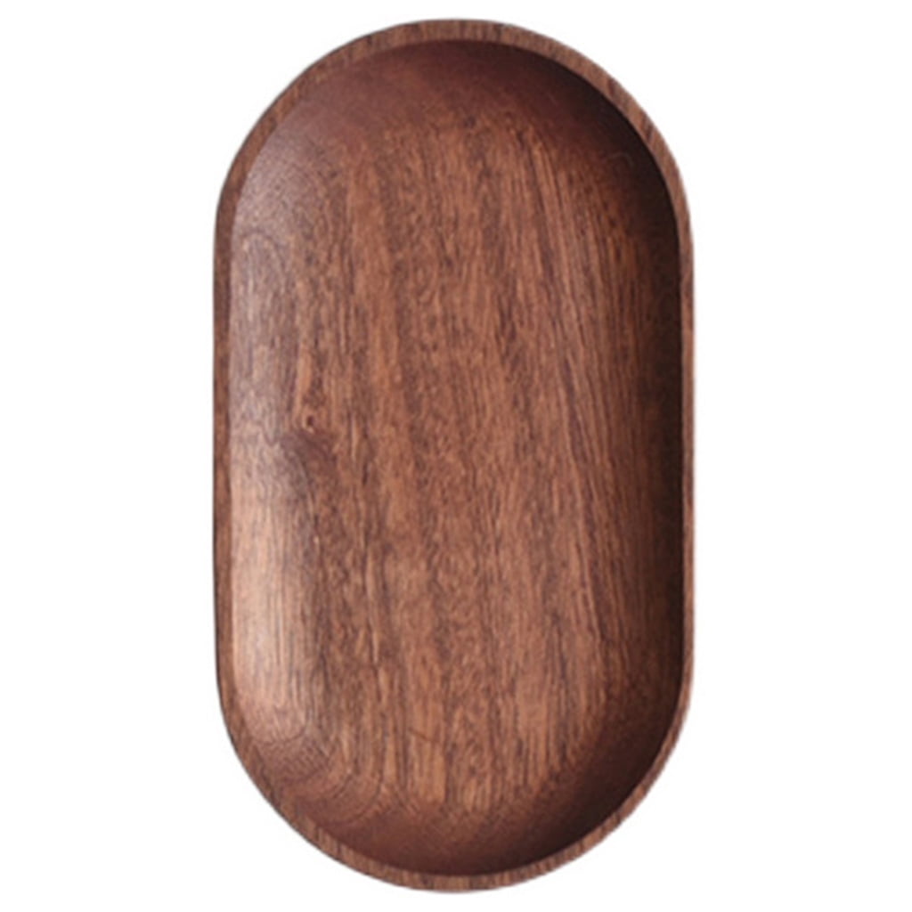 Necvior Fruits Plates Wooden Material Salad Snack Plates Dessert ...