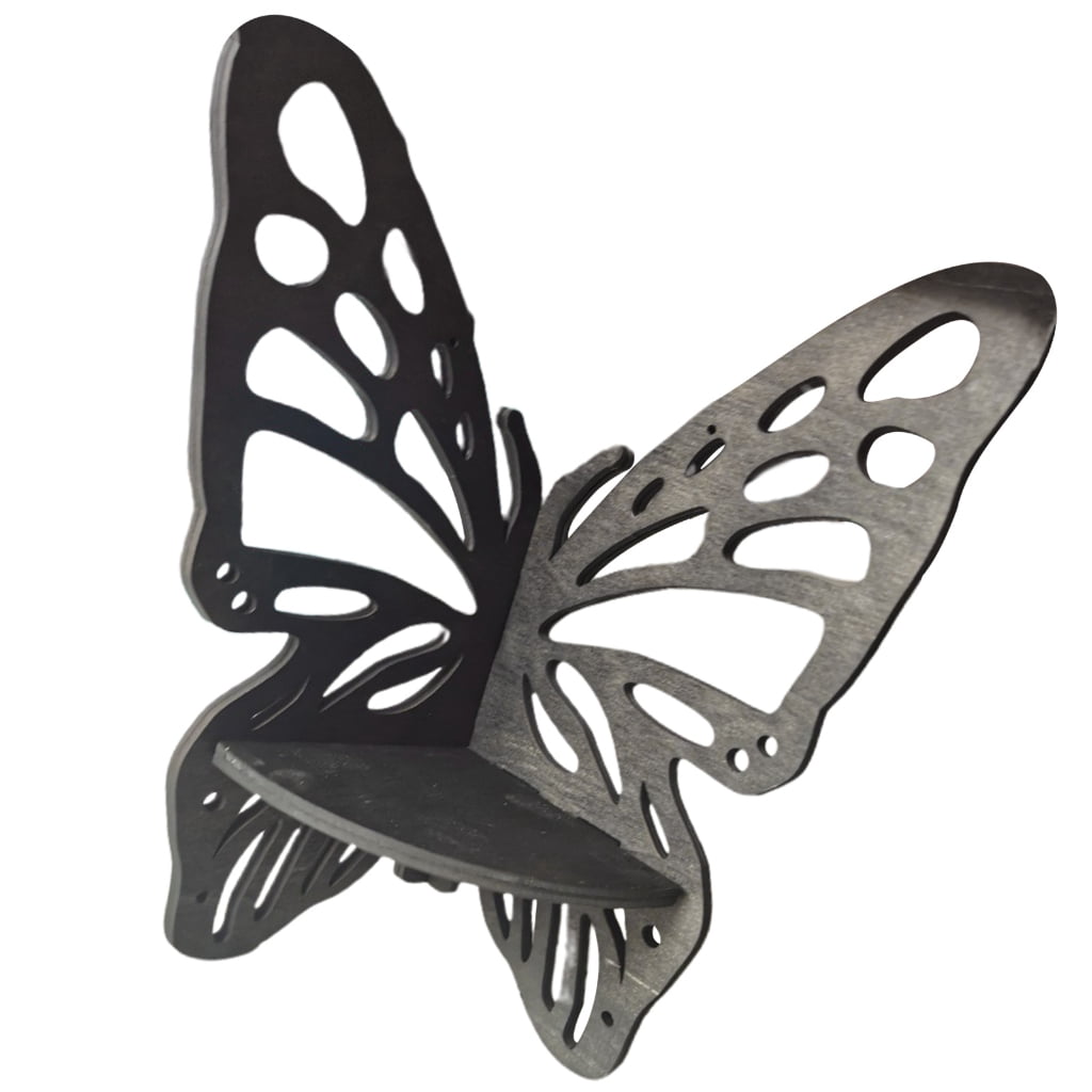 Necvior Functional Corner Shelf Hollow Butterfly Display Shelf Sturdy ...