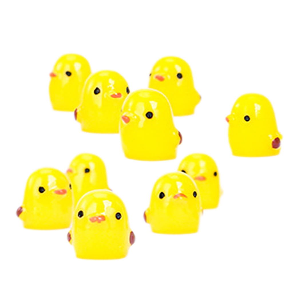 Necvior Garden Decorations Chickens Little Yellow Chicks Figurines for ...