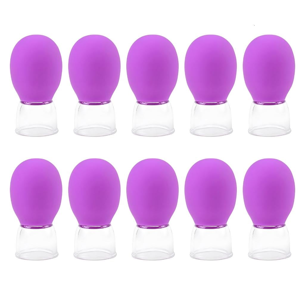 Necvior Glass Cupping Set Glass Silicone Cupping Cup for Body Face Leg ...