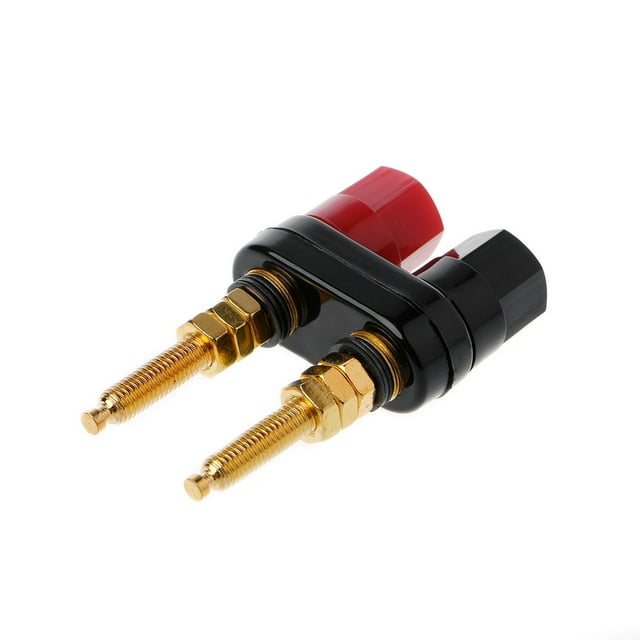 Necvior Gold Plated Banana Plug Connector Amplifier Extended Binding Po ...