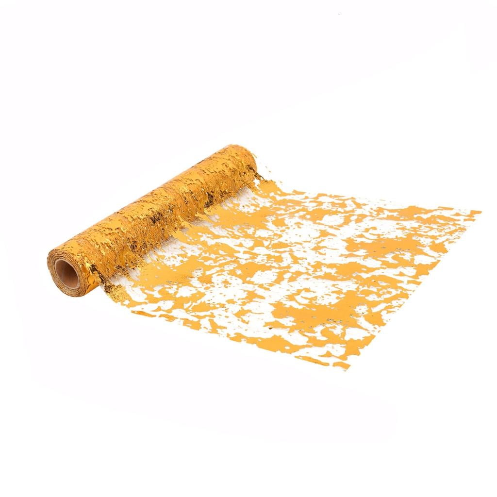 Necvior Gold and Silver Netting Fabric Roll For Stylish Wedding And ...