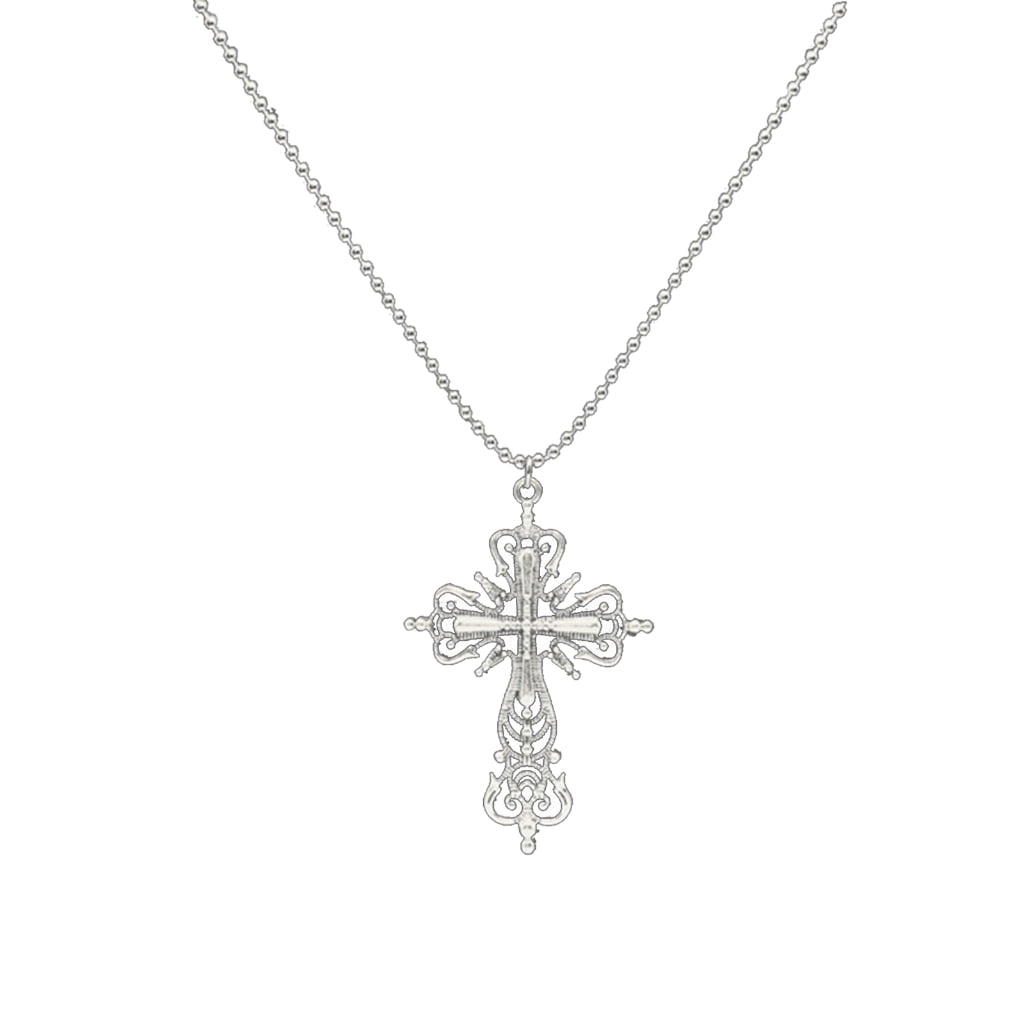 Necvior Goth Cross Necklace Gothic Male Neck Long Chain Summer ...