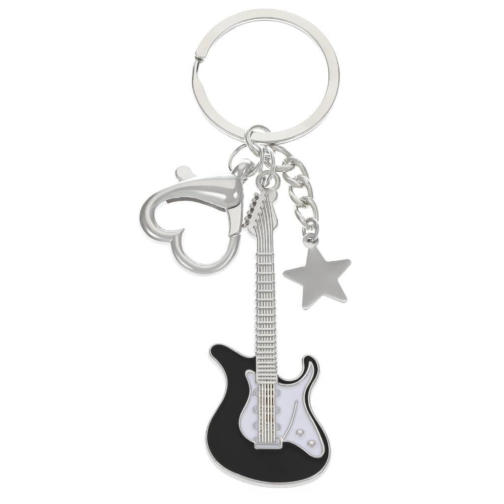 Necvior Guitar Love Heart Star Keychain for Women Girl Harajuku Y2K ...