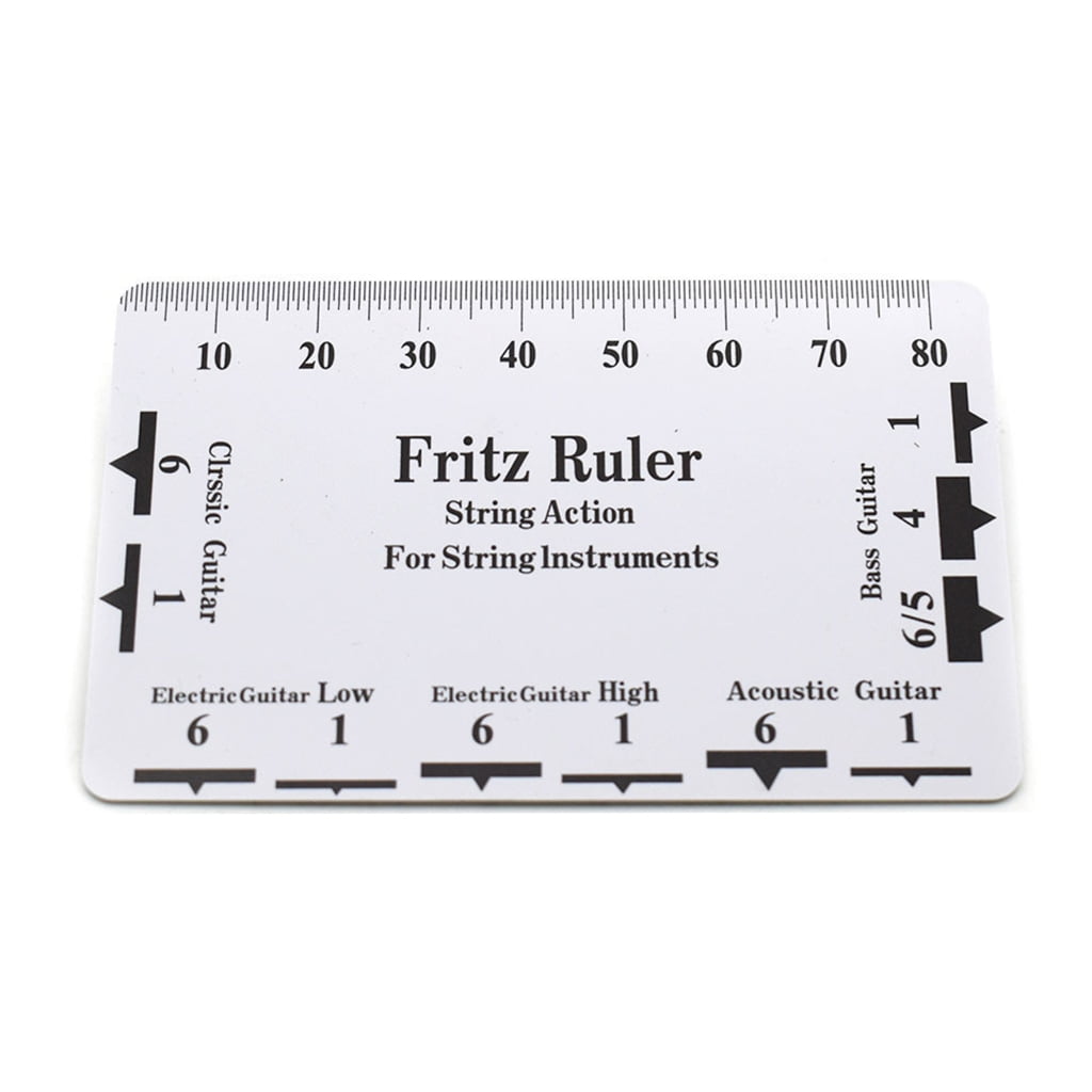 Necvior Guitar String Action Gauge Ruler, Guitar Height Gauge, Guitar ...
