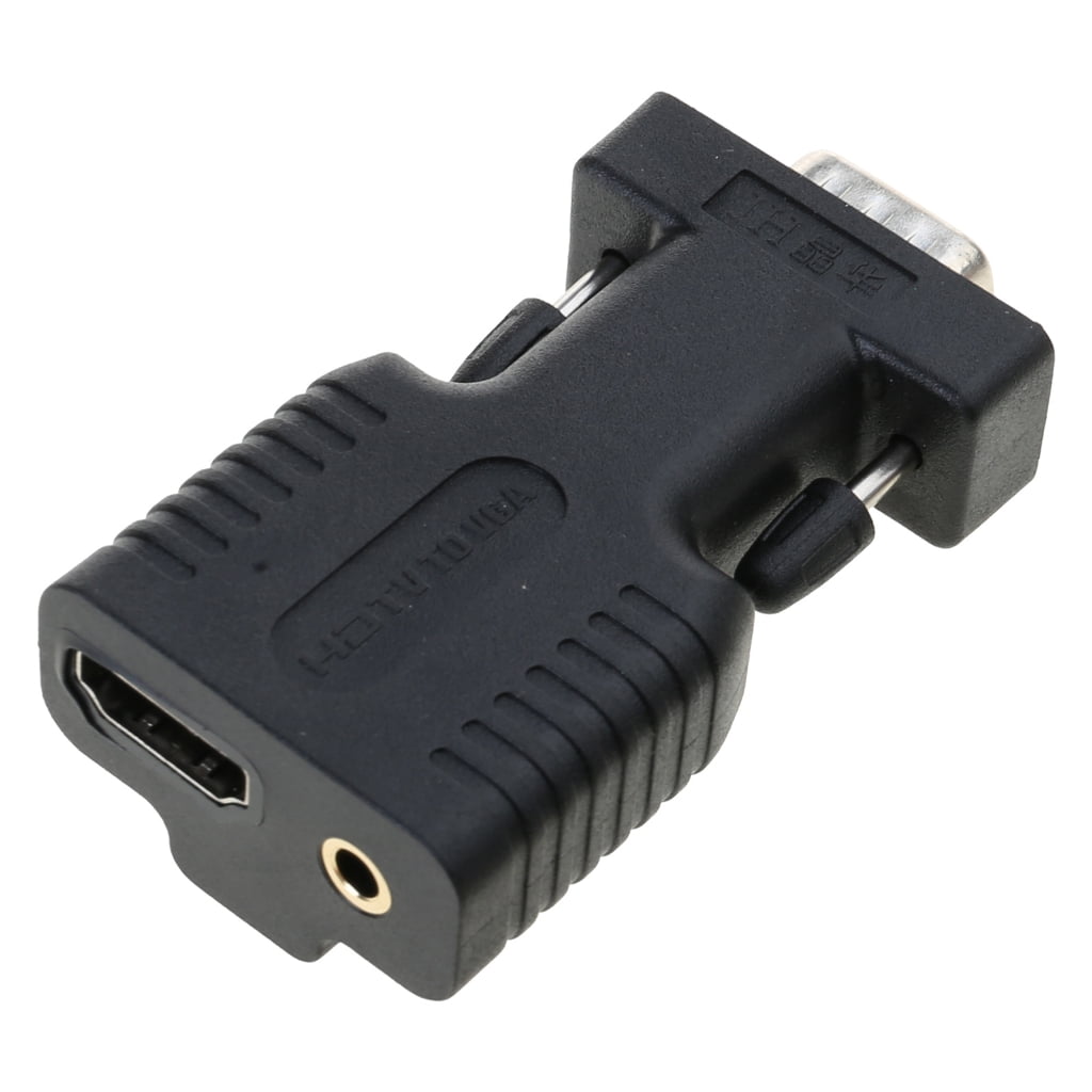 Necvior HDMIcompatible Female to VGA Male Converters 3.5mm Cable ...