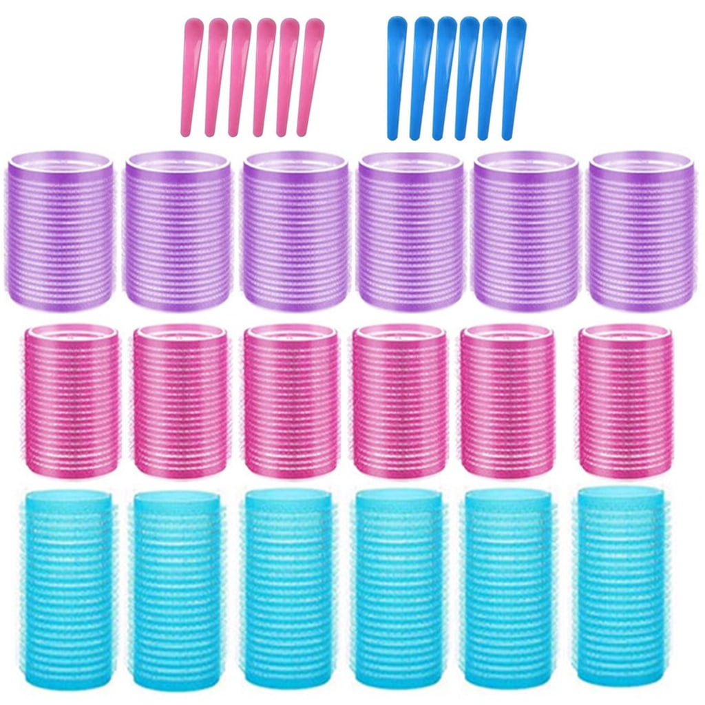 Necvior Hair Curlers Rollers with Clips,Self Grip Hair Roller for Long ...