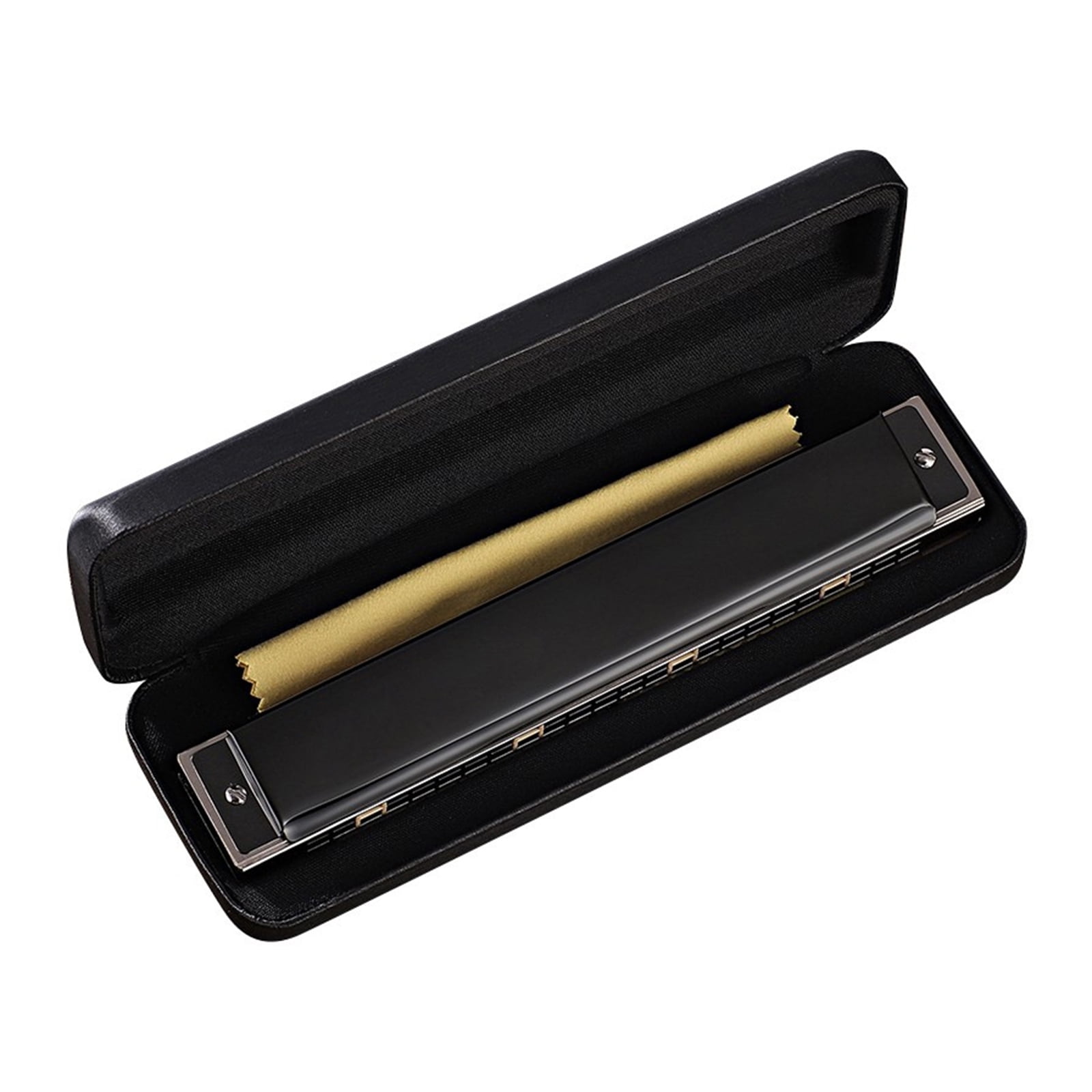 Necvior Harmonica Harp Harmonica for Key of C 24 Holes Polyphony Organ ...