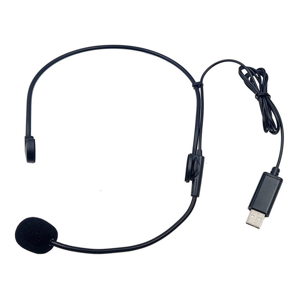 Necvior Head Mounted Headphone with Microphone USB Headset for Teaching ...
