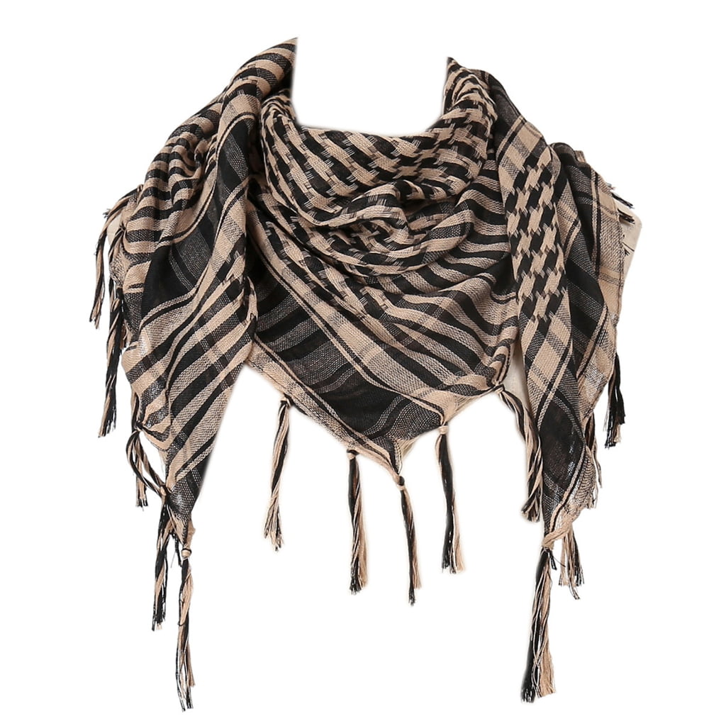 Necvior Headwrap Shemagh Scarf Desert Arab Keffiyeh Headscarf for ...