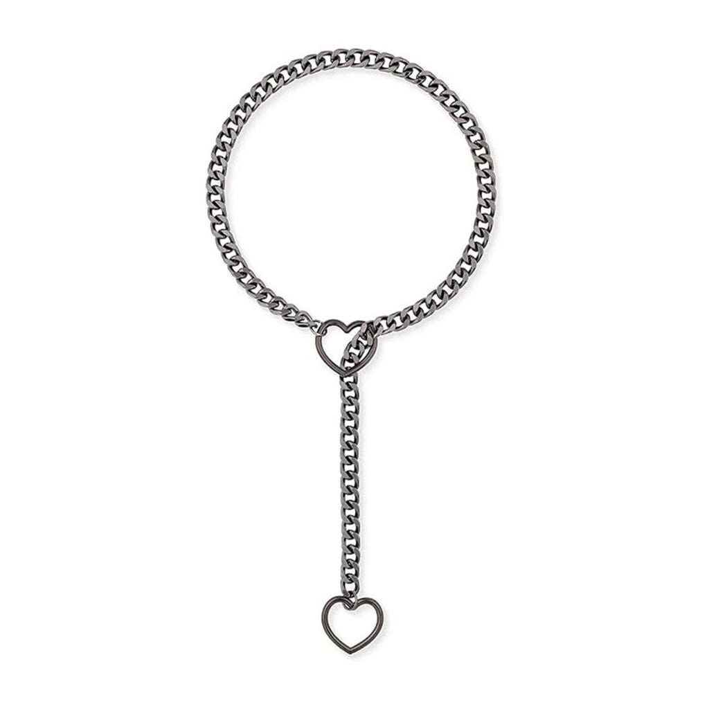 Necvior Hip Punk Rock Inspired Necklace with Adjustable Heart Charm ...