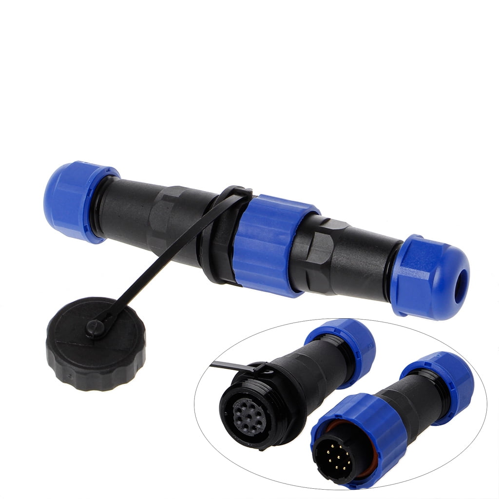 Necvior IP68 Aviation Plug Socket Cable in-line Connector 3 /4/ 5 /6 /7 ...