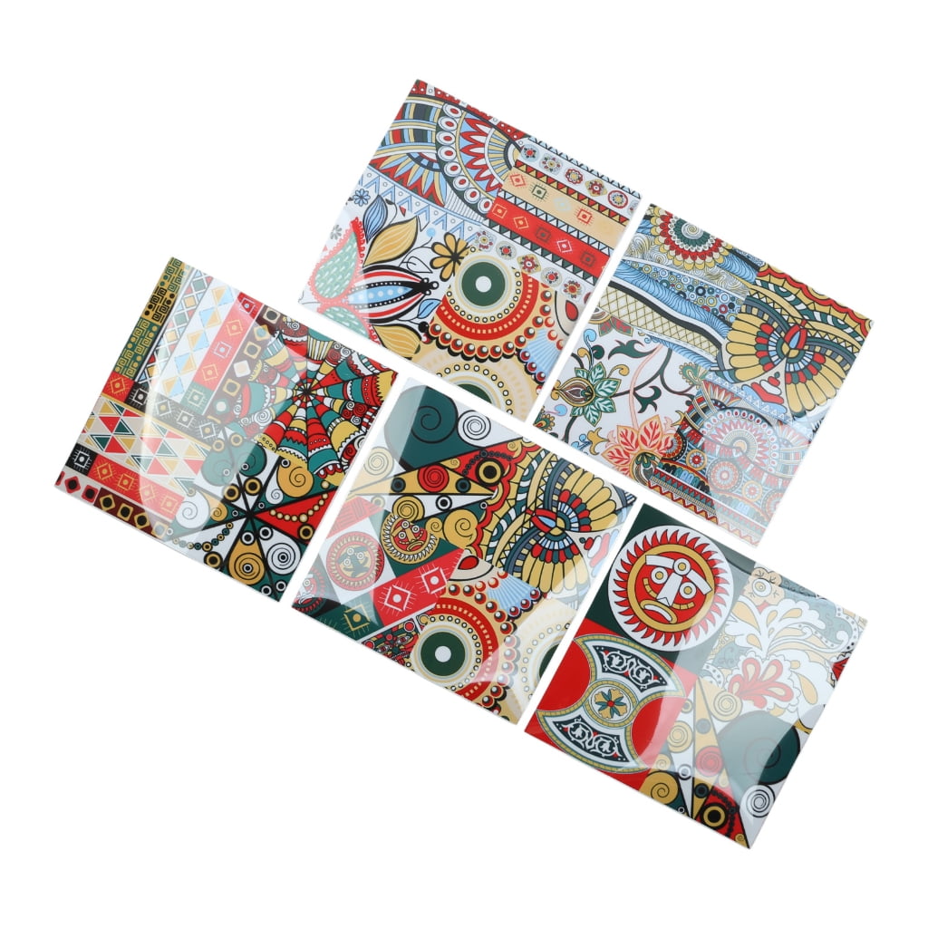 Necvior Indian Style Artistic Tiles Sticker Floor Tiles Art Self ...