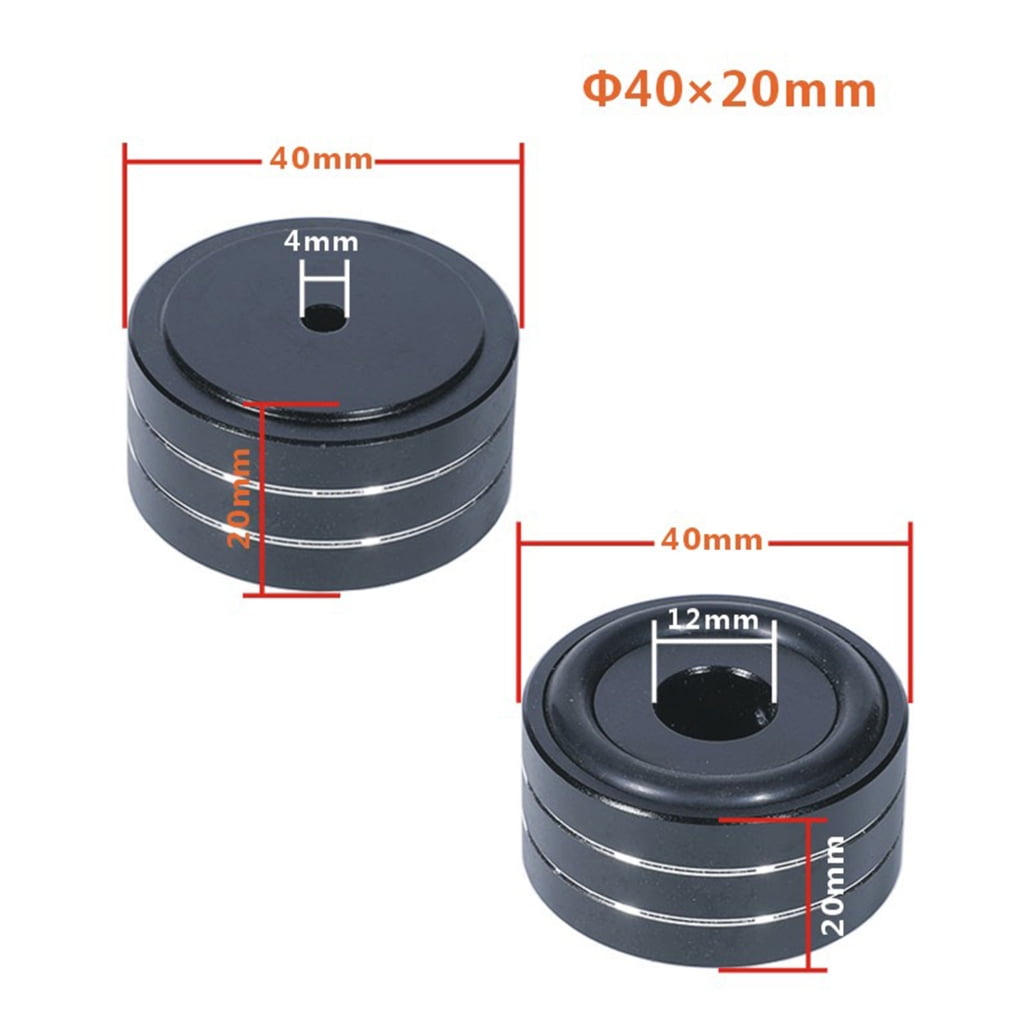 Necvior Isolation Feet Pad Auditory Amplifier Isolation Foot Aluminum ...