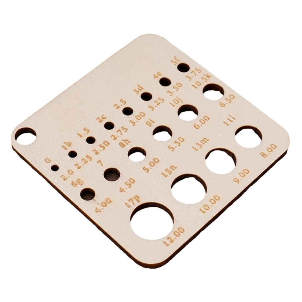 Necvior Knitters Ruler Knitting Gauge Ruler Knitting Needle Gauge ...