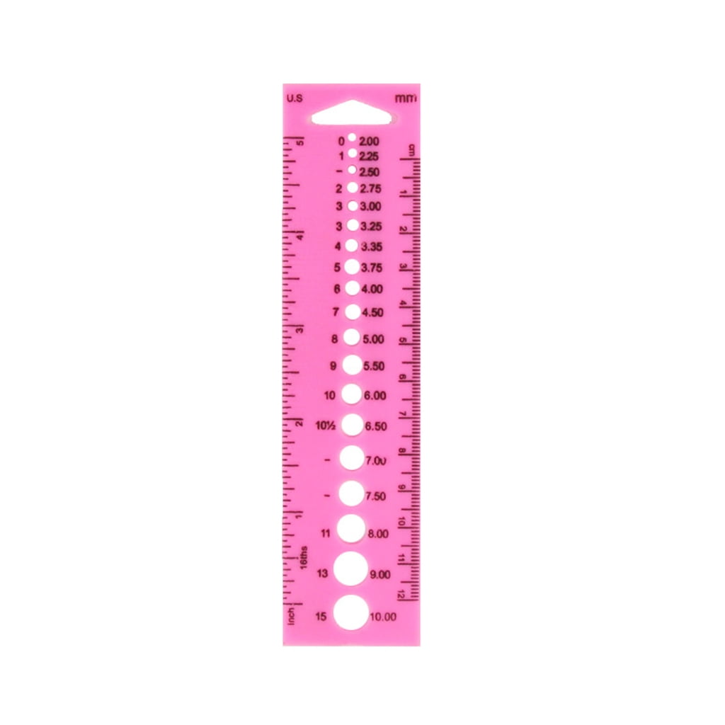 Necvior Knitting Gauge Needle Ruler Gauge Ruler Sewing Tools for Sewing ...