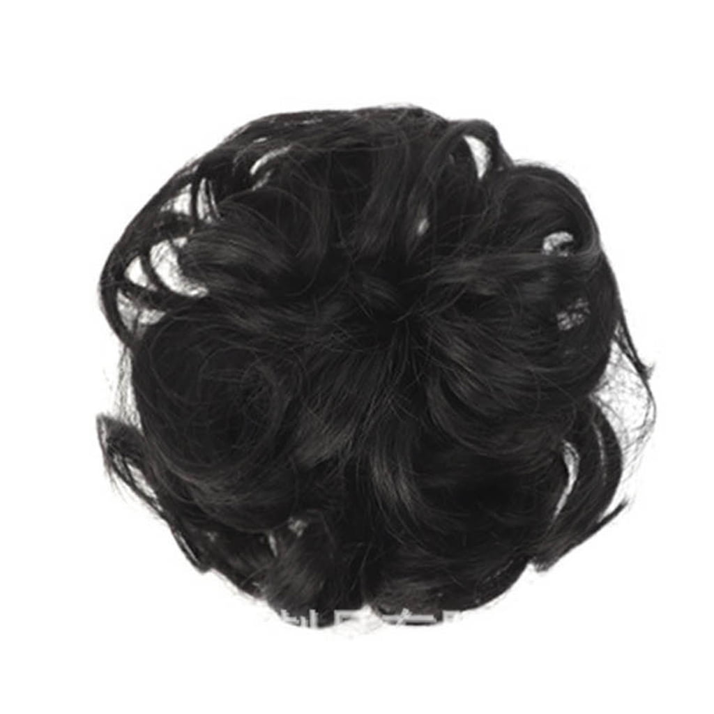 Necvior Large Curly Hair Scrunchie with Hair Updo Hair Extensions Messy ...