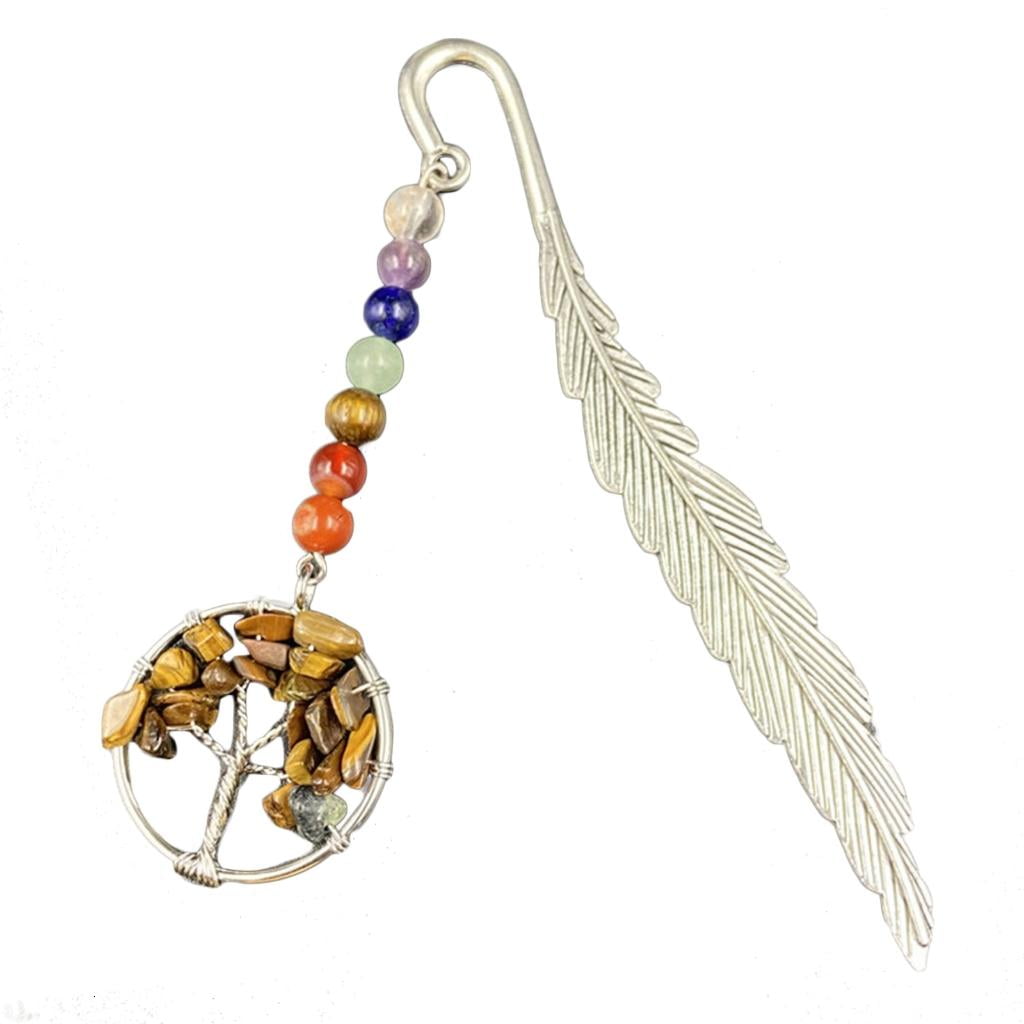 Necvior Life Tree Colored Crystal Bookmark Fashion Shape with Colorful ...