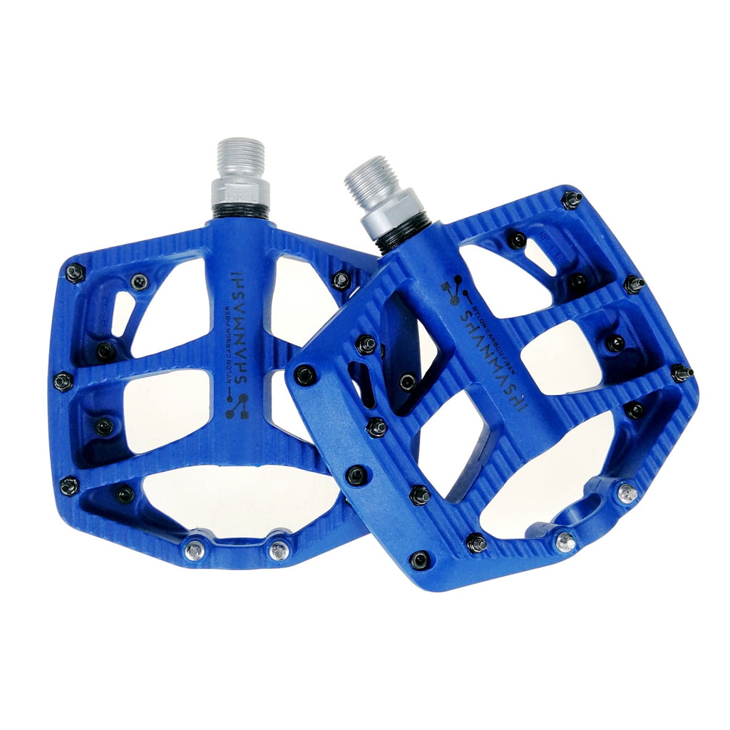 Necvior Lightweight Universal Mountain Bike Pedals Nylon Carbon Fiber ...