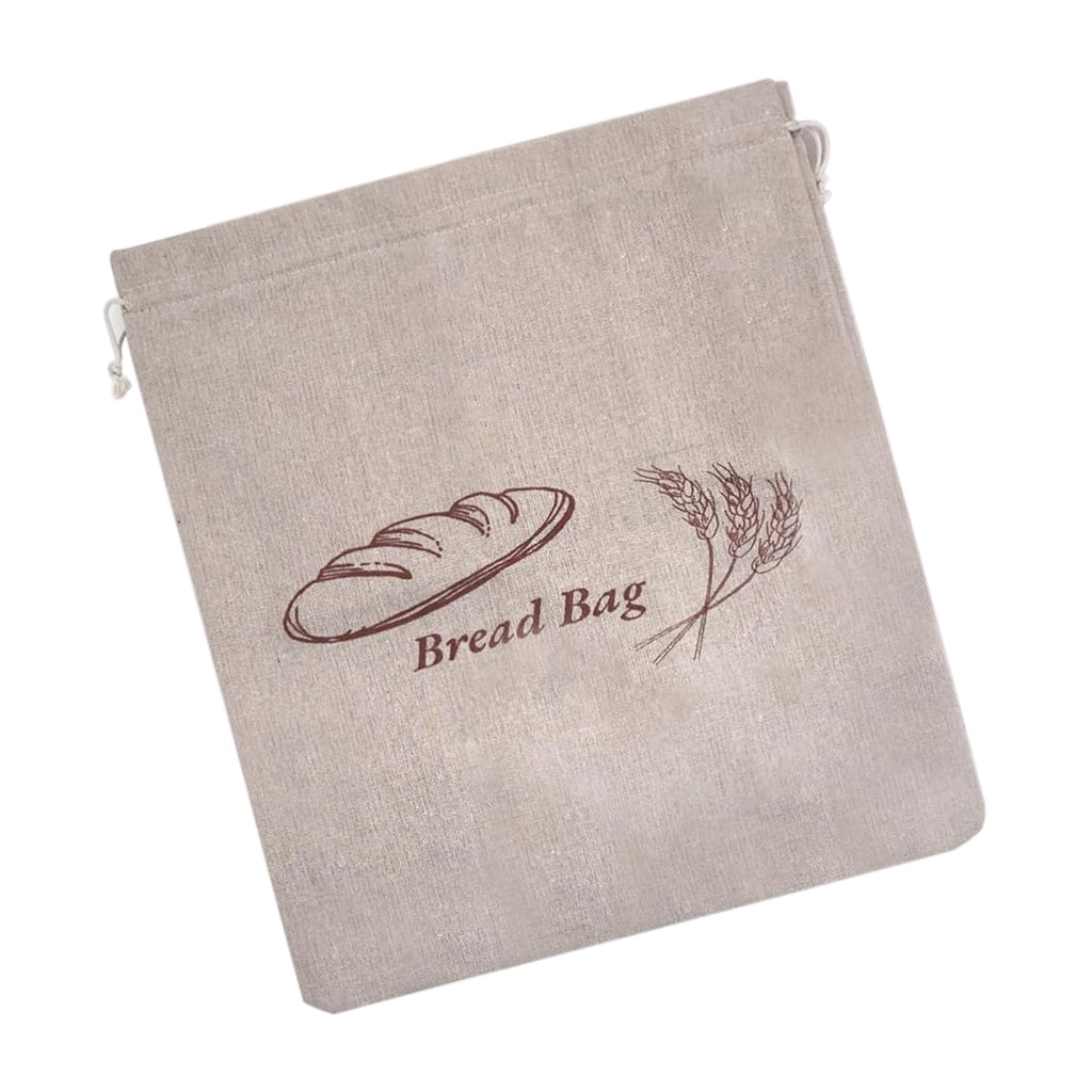 Necvior Linen Bread Bag with Inner Lining Moisture Proof Sourdough ...