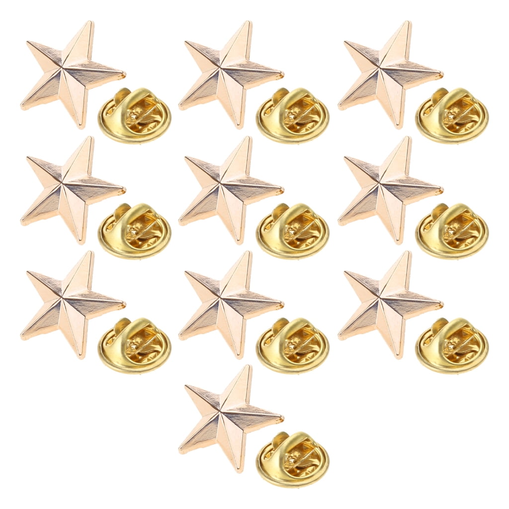 Necvior Little Star Badge Five-pointed Jewelry Star Collar Pin Brooch ...
