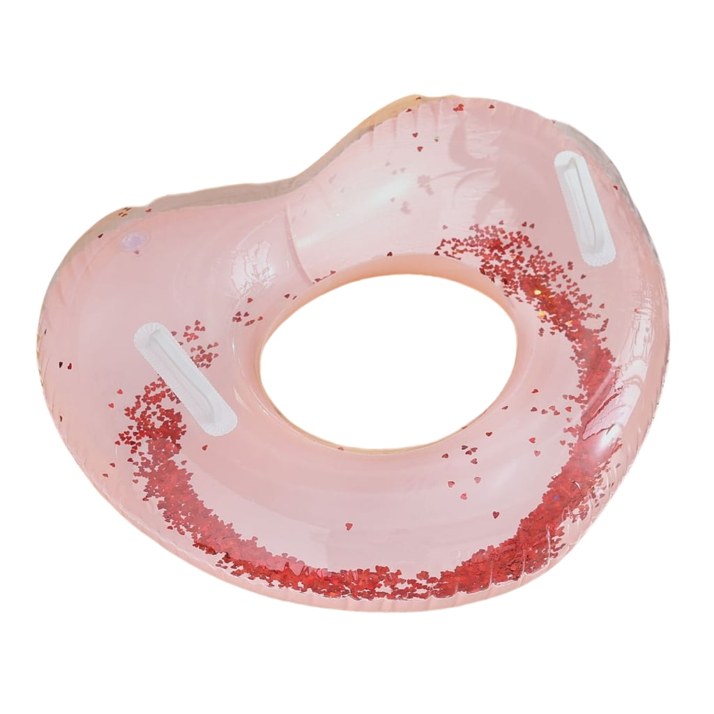 Necvior Love Heart Shape Swimming Rings Inflatable Swims Rings Swimming ...