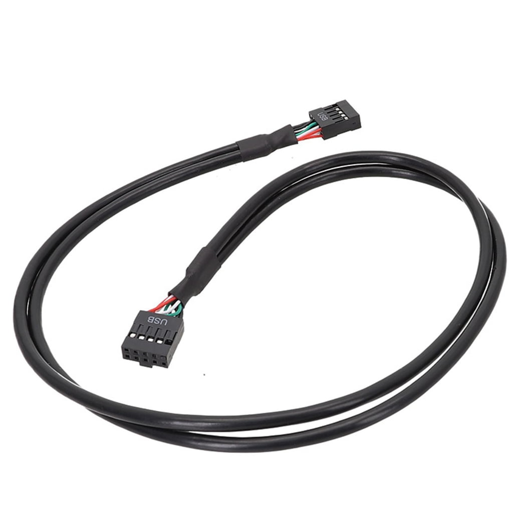 Necvior Mainboard USB2.0 9PIN Header Port to PC Computer Case 9pin ...