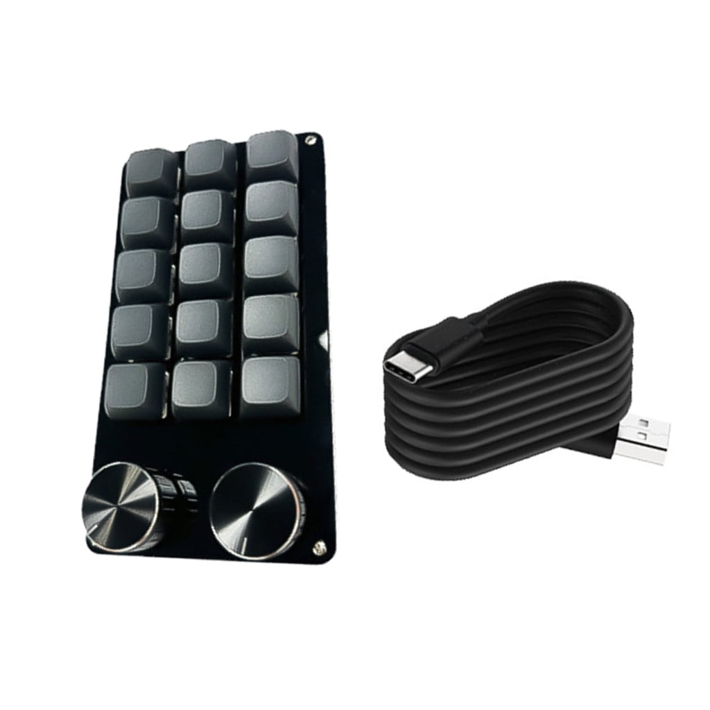 Necvior Mechanical Macro Keypad Programmable Key 2Control Knob for ...