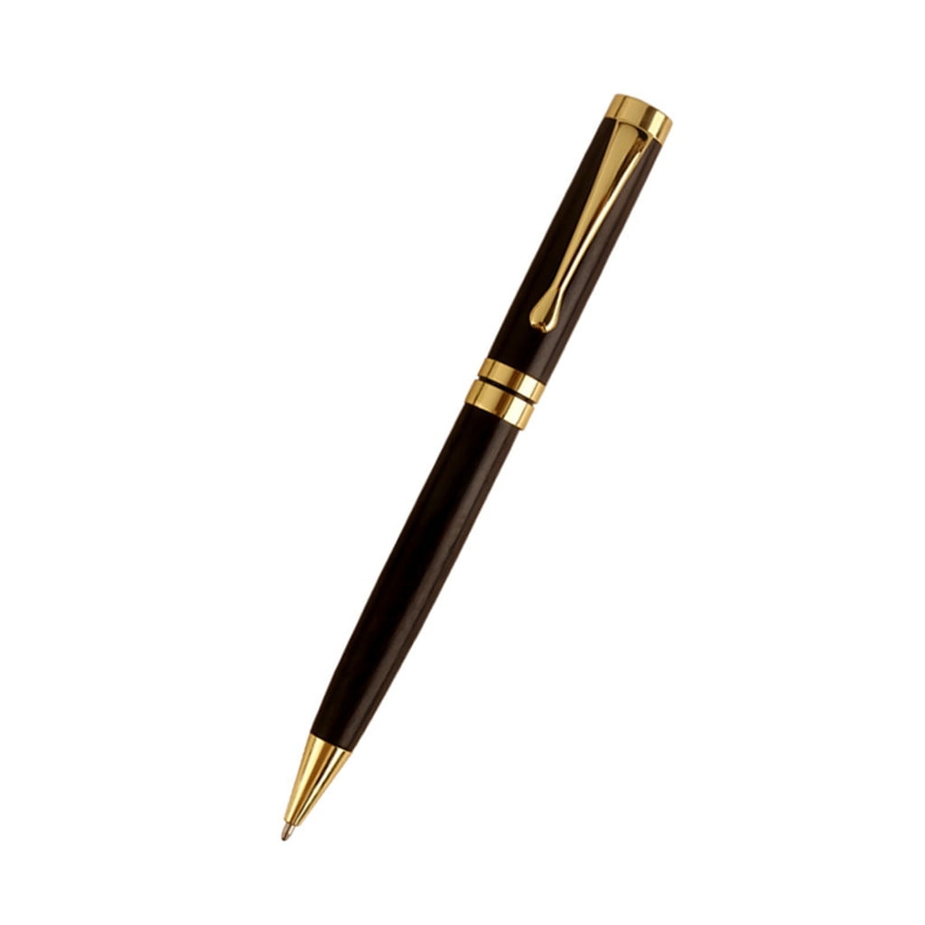 Necvior Metal Ballpoint Pen Wood Office Signing Pen with Metal Pen Clip ...