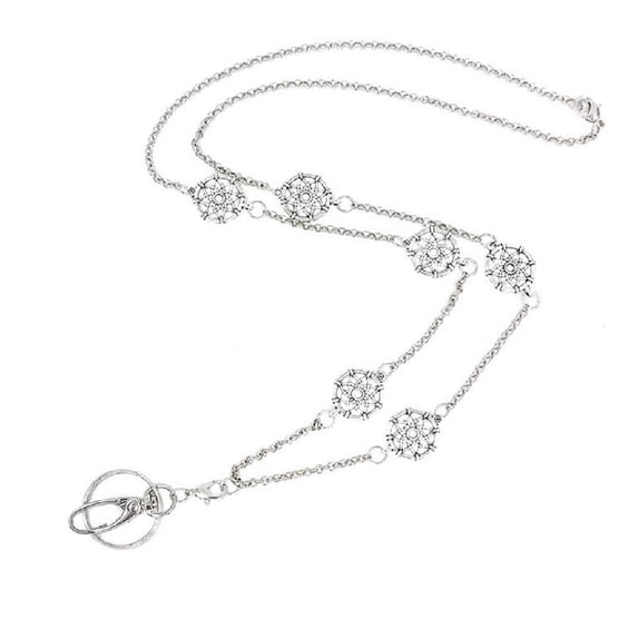 Necvior Metal Chain Lanyard Necklace For Key And Badge Card Holder ...