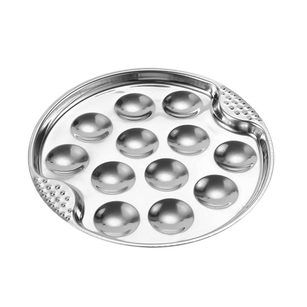Necvior Metal Seafood Utensils Stainlesss Steel Escargots Dish and ...