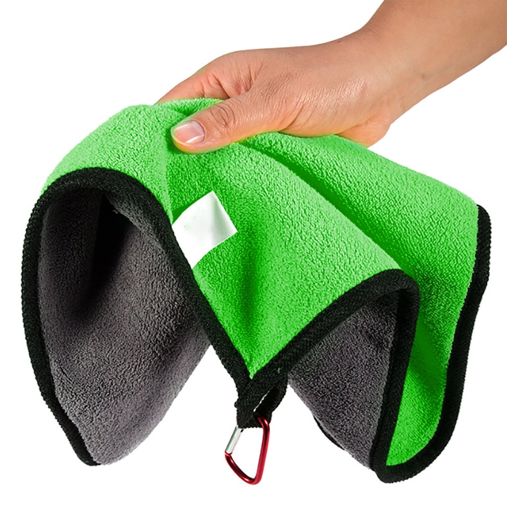 Necvior Microfiber Fishing Towel with Clips Thickened Fishing Cleaning ...