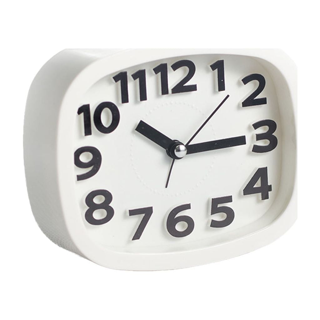 Necvior Mini Mute Alarm Clocks Battery Bedside Desk Table Home Decor ...