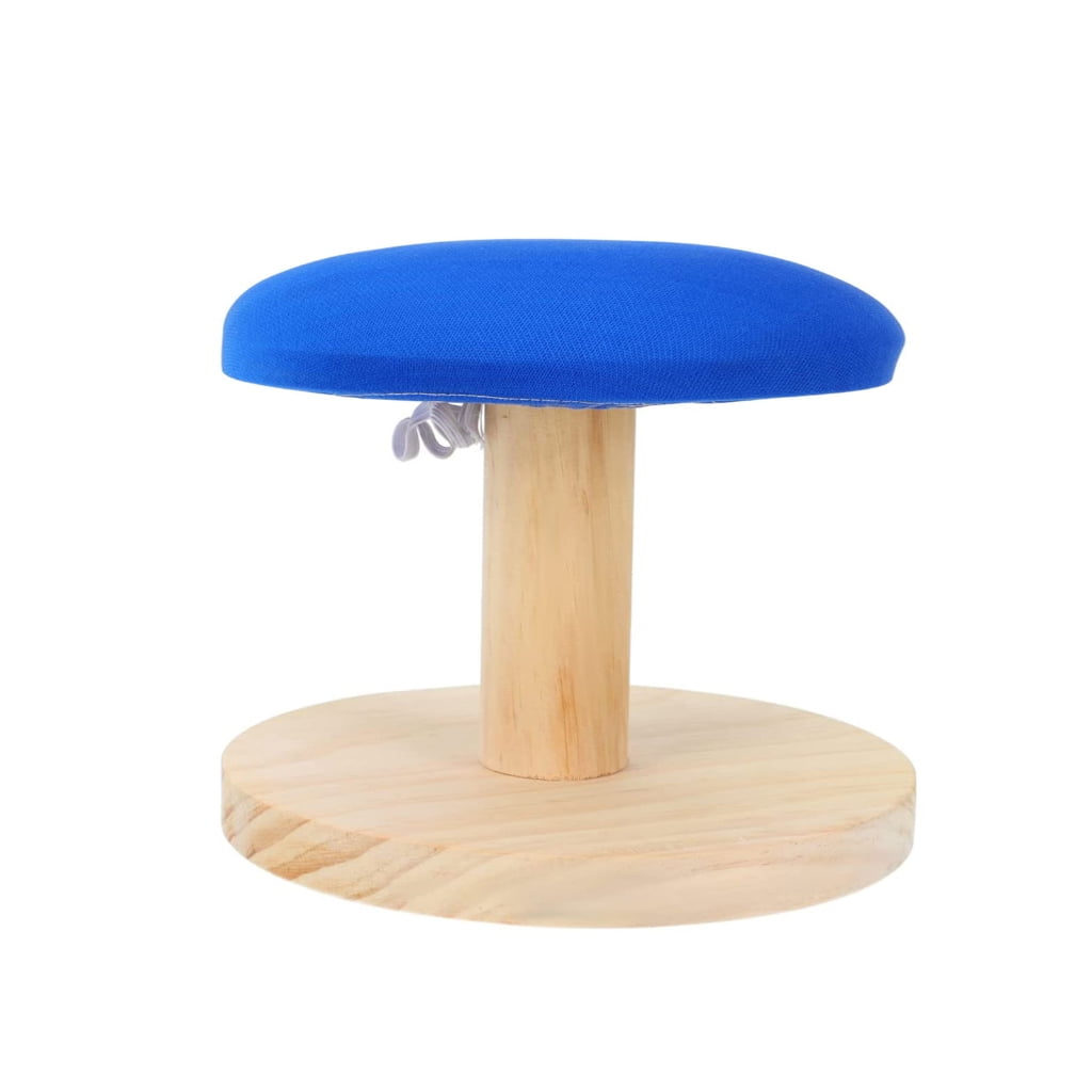 Necvior Mini Round Ironing Stool Solid Wood Auxiliary Tool Small Table ...