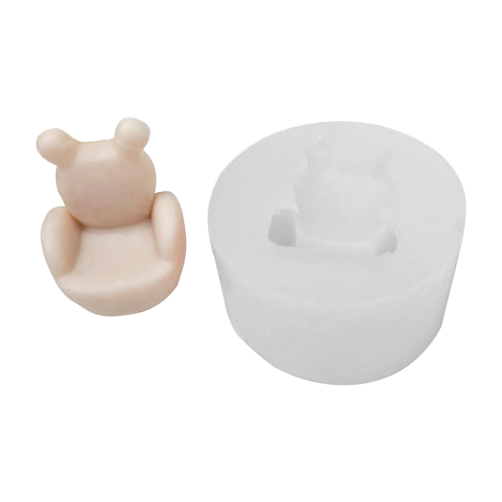 Necvior Mini Sofa Chair 3D Silicone Mold Flexible Candle Wax Soap ...