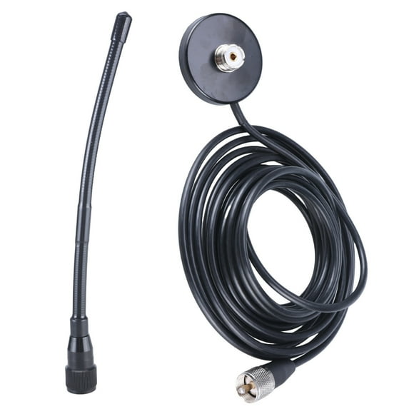Necvior Mobile CB Radio Antennas 27MHz Soft Whip Magnetic Mount 30W for ...