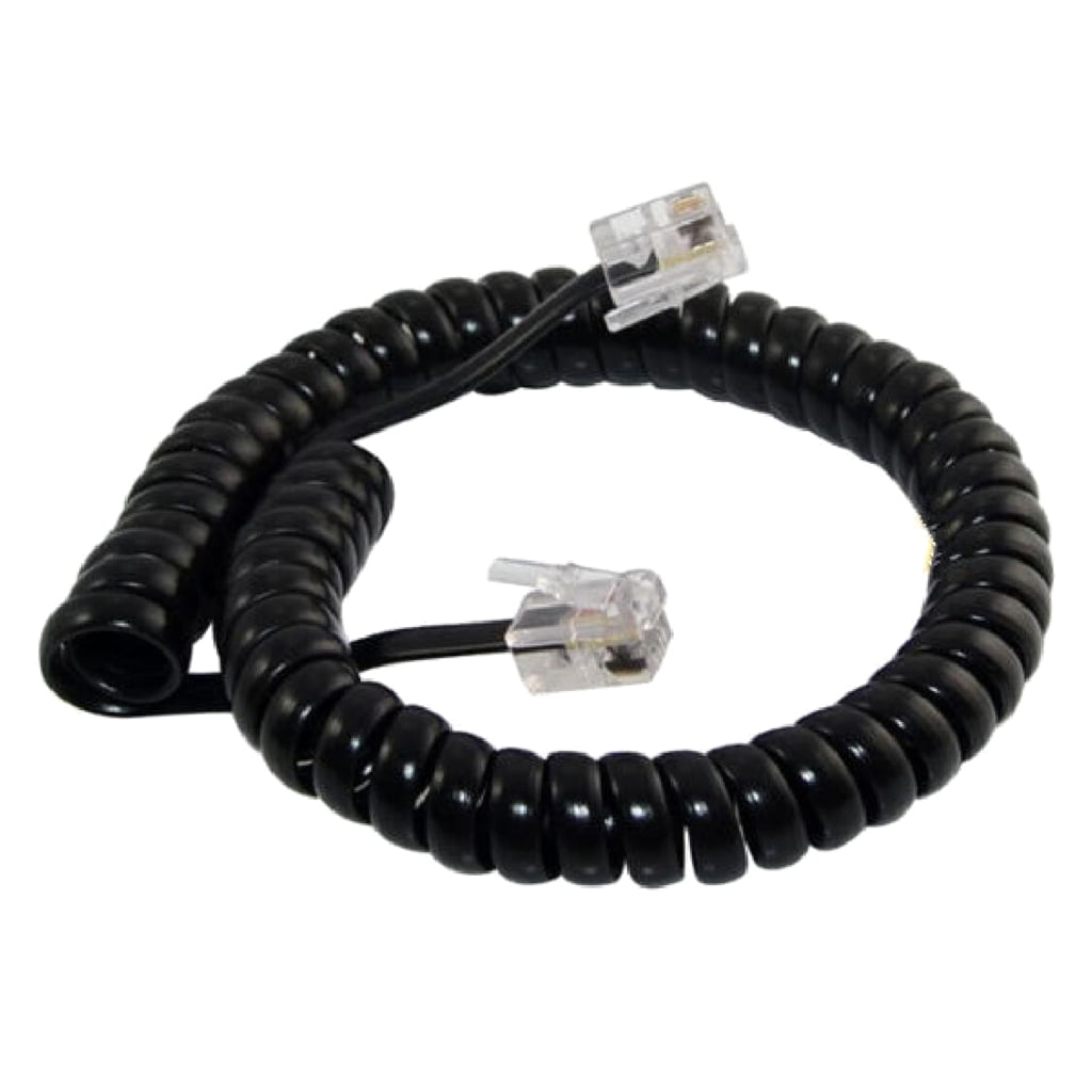 Necvior Modern Coiled RJ9 RJ11 4P4C Telephone Line Spring Landline Cord ...